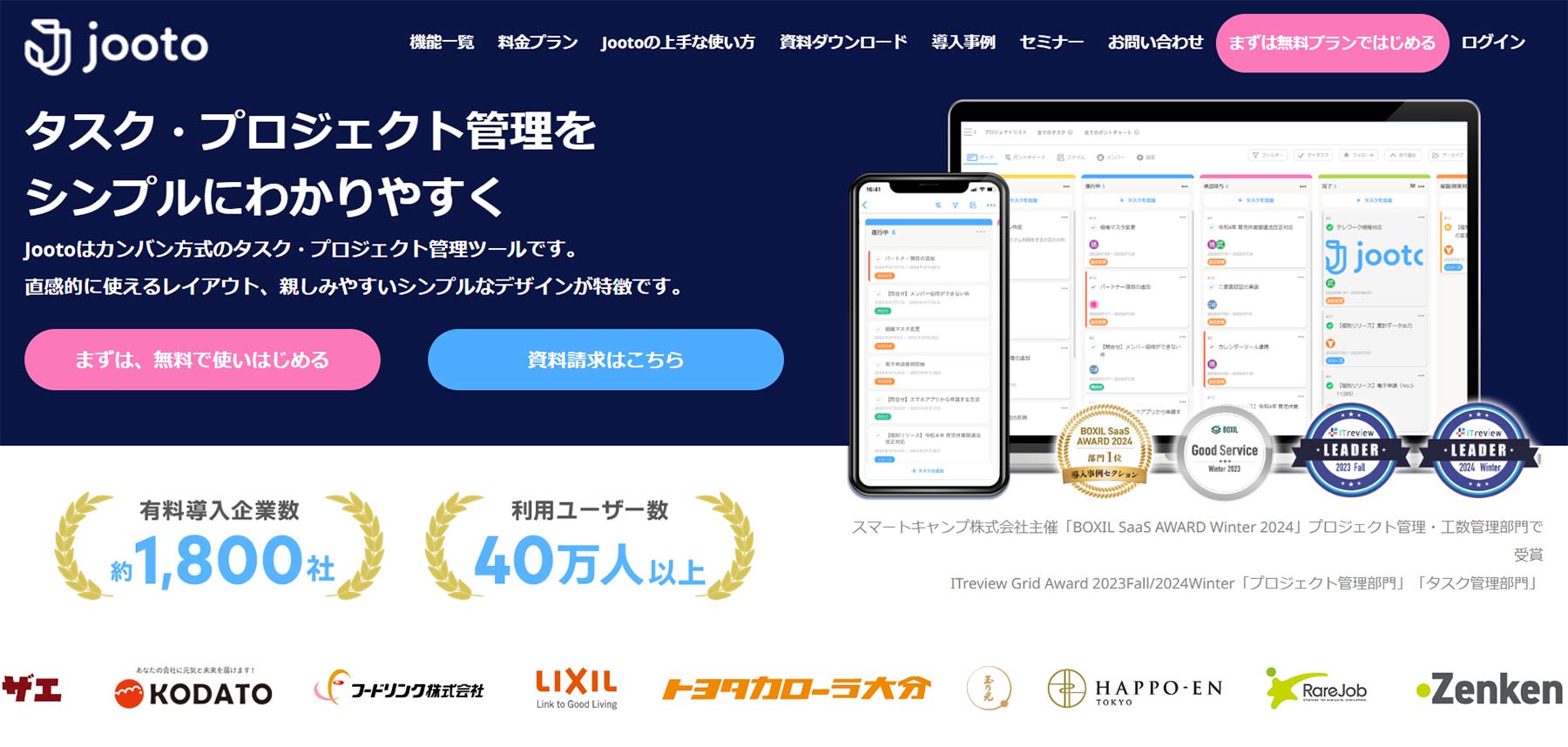 プロジェクト管理アプリおすすめ16選。選び方、無料版も紹介 | アスピック｜SaaS比較・活用サイト