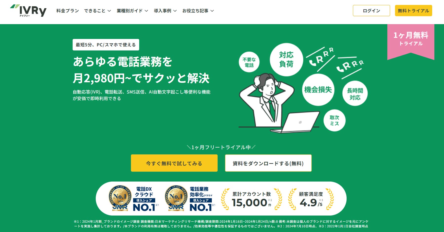 コールセンター向けIVRとは？仕組みとシステム11選 | アスピック｜SaaS比較・活用サイト