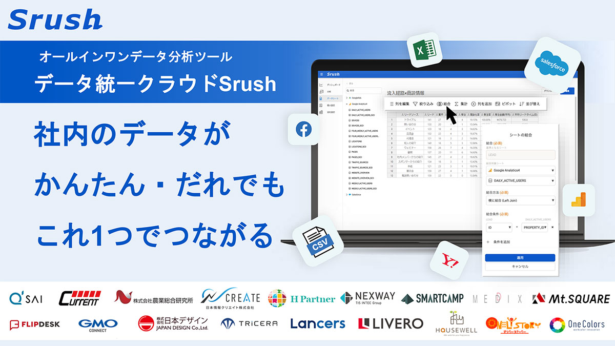 データ統一クラウドSrush｜BIツール｜アスピック